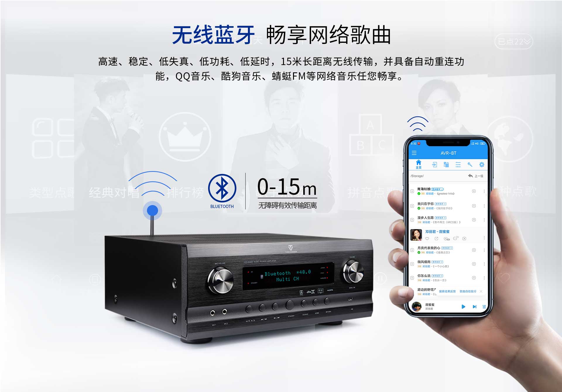 HD-3100_解码·功放_定制安装_天逸音响