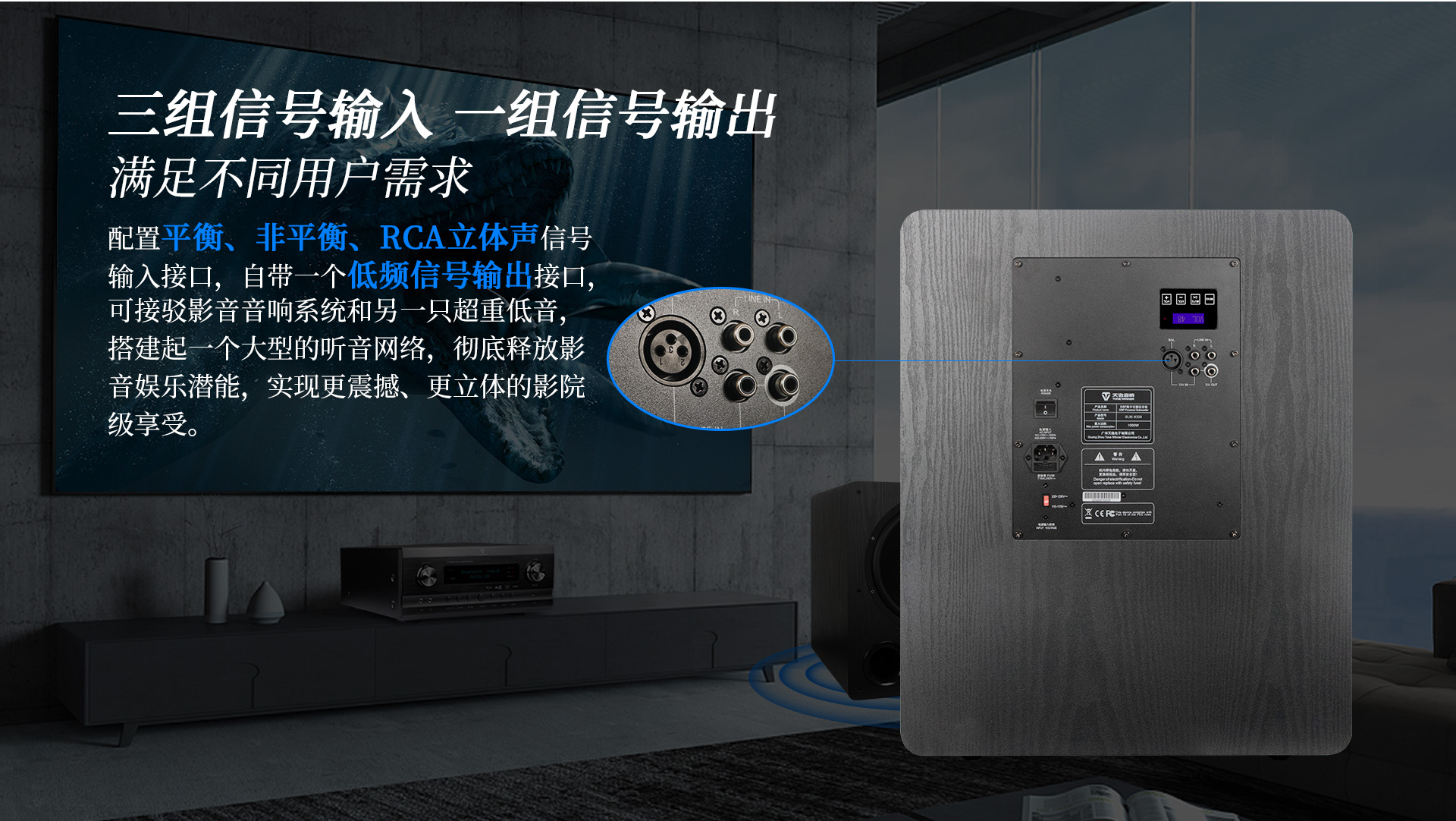 SUB-6000_超重低音_家庭影K_天逸音响